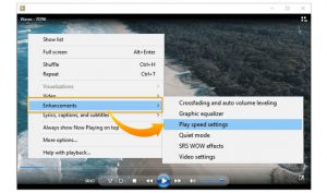 How to change Playback speed on Windows 10/11