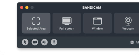 Grabador de Pantalla Todo en Uno para Mac | Bandicam
